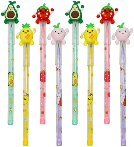 Amazon.com: Lopenle 24 Pieces Adorable Stacking Pencils Fruit Pencils ...