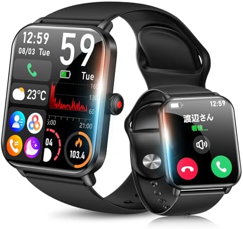 Amazon.co.jp: Smartwatch, iPhone Compatible, Android Compatible, 2025 ...