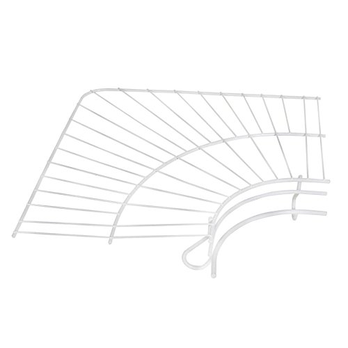 Rubbermaid FreeSlide Wire Shelving, White, 12-inch Corner Kit ...