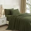 Amazon.com: HighBuy Army Green Queen Sheet Set - Hotel Luxury Bed ...