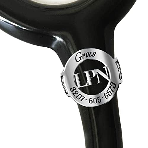 Amazon.com: bellblow Stethoscope ID Tag Personalized LPN LVN ...