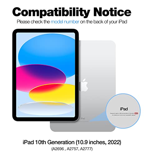 Dracool Keyboard Case for iPad 10th Generation 2022 10.9 inch Keyboard ...