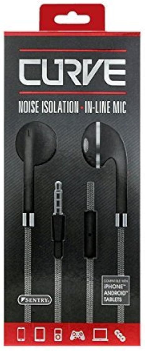 Amazon.com: Sentry Curve Earbuds W/Inline Mic One Color One Size: Clothing