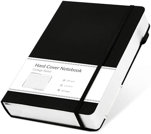 Amazon.com : CAGIE Lined Journal Notebook, 320 Pages College Ruled ...