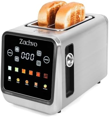 Amazon.com: Zachvo 2 Slice Toaster with Smart Touchscreen & Digital ...