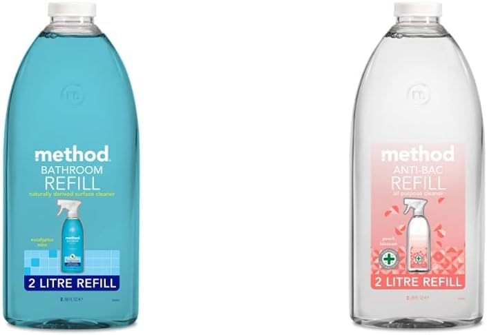 Method Bathroom Cleaner Refill, Eucalyptus Mint, 2 L & Antibacterial ...