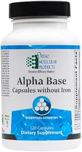 Ortho Molecular - Alpha Base Caps without Iron - 120 Capsules : Buy ...