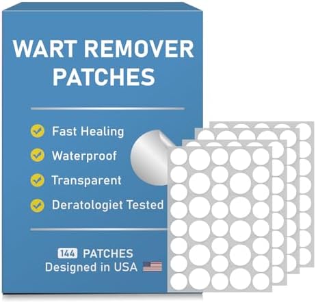 Wart Remover Patches, Quick and Effective Hydrocolloid Waterproof Skin ...