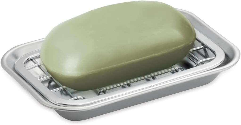 Amazon.com: iDesign Forma Bar Soap Dish for Bathroom Vanities, Kitchen ...