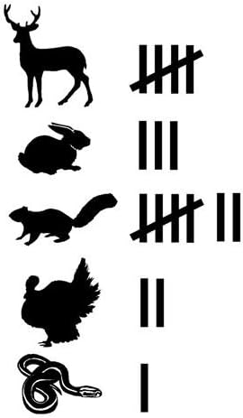 Amazon.com: Chili Print Road Kill Animal Hit Tally Decal Sticker - Peel ...