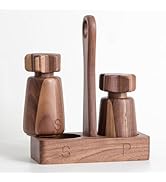 Amazon.com: Black Walnut Salt and Pepper Grinder Set, Cute Mushroom ...