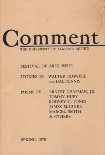 Comment: The University of Alabama Review - Spring, 1970 (Volume VIII ...