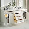 Amazon.com: ARIEL Double Vanity 73" White with 1.5" Edge Italian ...