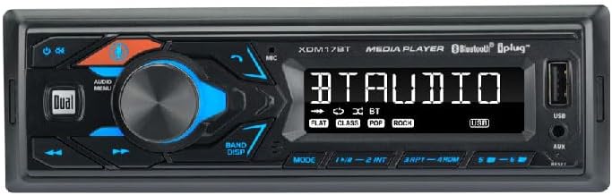 Amazon.com: Dual Electronics XDM17BT Single DIN Car Stereo | Push to ...