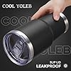 Amazon.com | Cool Yoleb 30 oz Tumbler with Lid Stainless Steel Tumblers ...