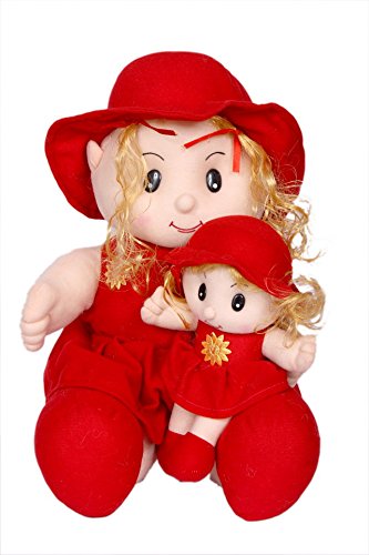 Cute Red Doll with Baby Soft Toy : Amazon.in: Toys & Games