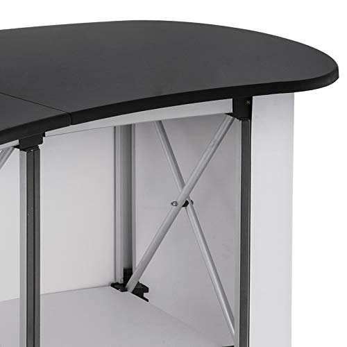 BananaB Stand de Foire Expo 130x40x98cm Table d’Exposition Pliable ...