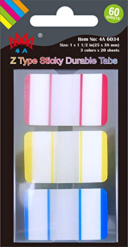 Buy 4A Durable File Tabs,Divider Tabs,With PP Ruler,Page Marker Index ...