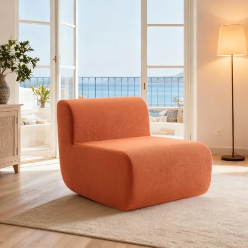 Amazon.com: Boneless Sofa 26'' Single Sofa 1 Seater Cloud Floor Couch ...