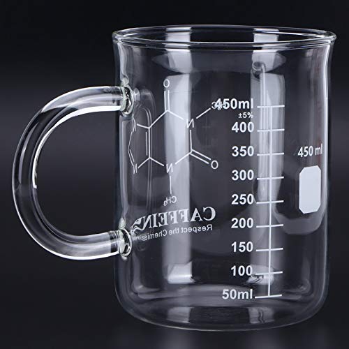 Zerodis Caffeine Beaker Mug, Caffeine Molecule Mug, Chemistry Mug, 16 ...