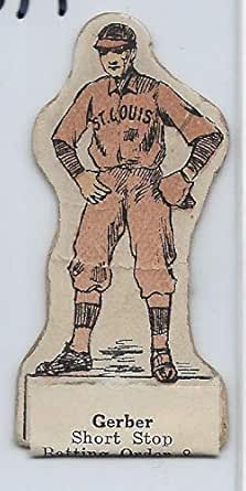 Amazon.com: 1921-30 ML Die-Cuts Baseball Wally Gerber Card St. Louis ...