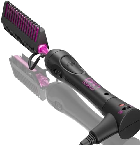 Amazon.com : Mini Pink Hot Comb 500 Degree, Dual Voltage Electric ...