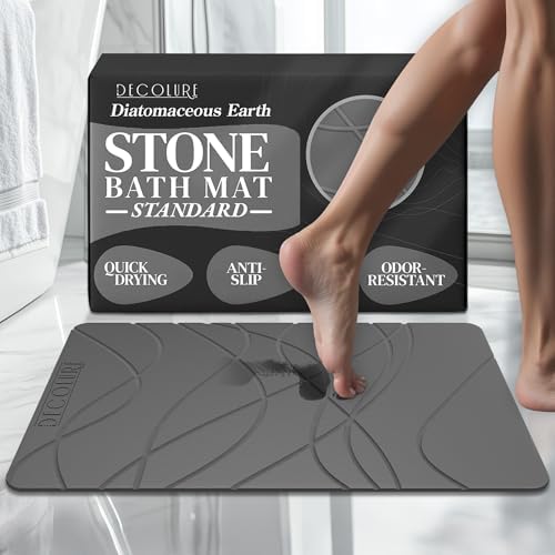 Amazon.com: MATBOT Diatomite Stone Bath Mat, Non-Slip Diatomaceous Earth Mat, Quick Stone Drying ...