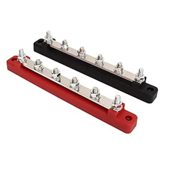 Amazon.co.jp: 2 Pcs Marine Bus Bar Busbar Terminal Block 12V Battery ...