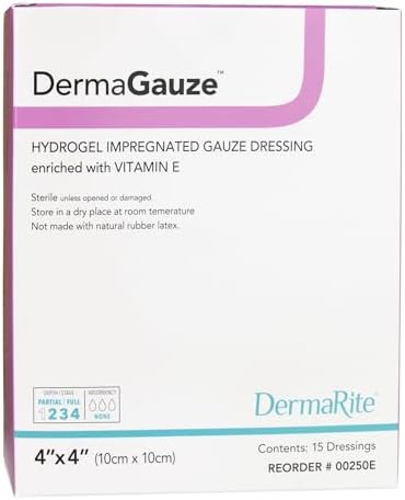 Amazon.com: DermaRite's DermaGauze Hydrogel Impregnated Gauze Dressing ...
