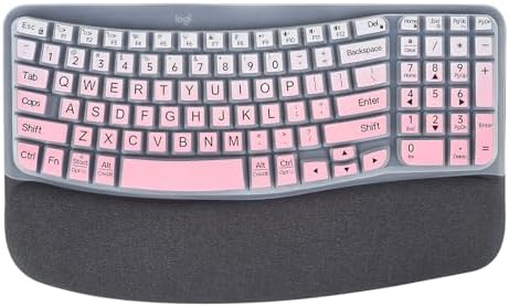 Amazon.com: Large Letter Print Keyboard Cover for Logitech Wave Keys ...