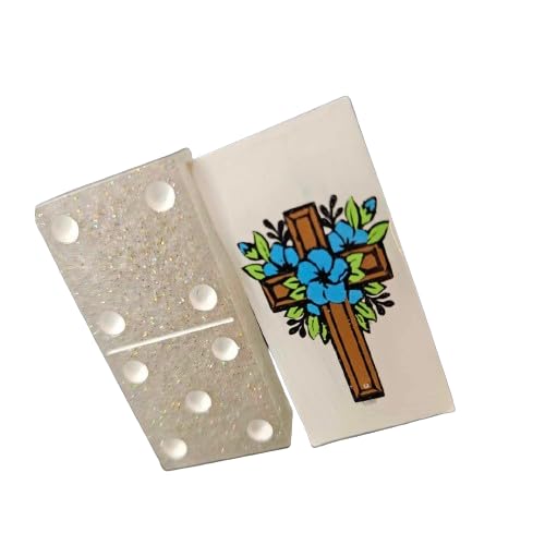 Amazon.com: Christian Gifts Dominoes - 28 Piece Set - Pure White with ...