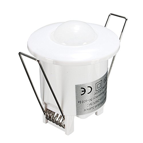 Mini Motion Sensor Switch 360 Degree PIR Detection Recessed Ceiling ...