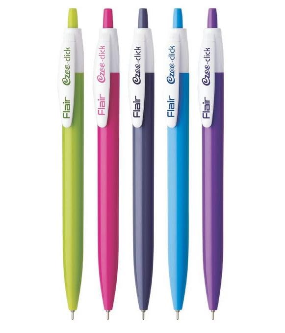 FLAIR Ezee Click Ball Pen - Blue (count of 5)(pack of 60) : Amazon.in ...