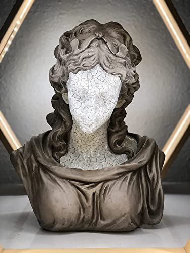 Amazon.com: Large Female Sculpture, Greece Statue, Hera"Golden Crack ...