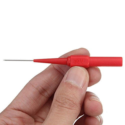 Insulation Piercing Needle Non-destructive Multimeter Test Probes Red ...