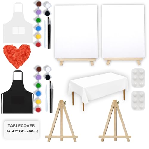 Amazon.com: PAILIM 2 Pack Sip and Paint Kit for Adults Couples Painting ...