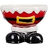 Amazon.com | SkyMall Santa Feet Candy Bowl - Adorable Ceramic Christmas ...