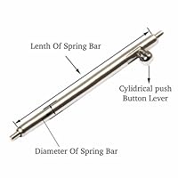 Watch Accessories Strap Band Adjustable Spring Bars Pin for 20mm and ...