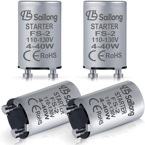 GE Philips Sylvania Fluorescent Starter for 4-20W Fluorescent Lamp ...