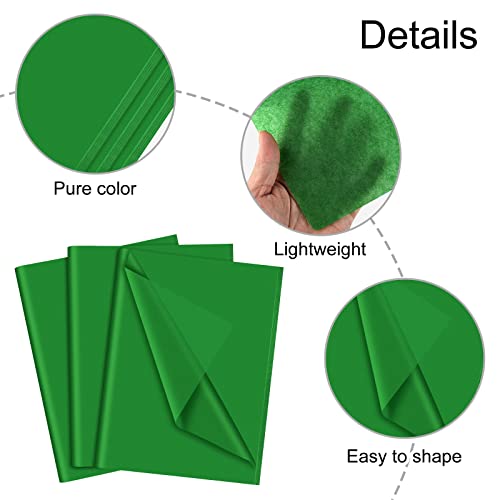 Snapklik.com : Green Tissue Paper For Gift Bags 60 Sheets Green ...