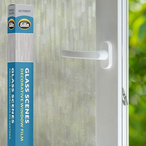 Amazon.com: Gila® Glass Scenes Ice Forest Decorative Residential Window ...