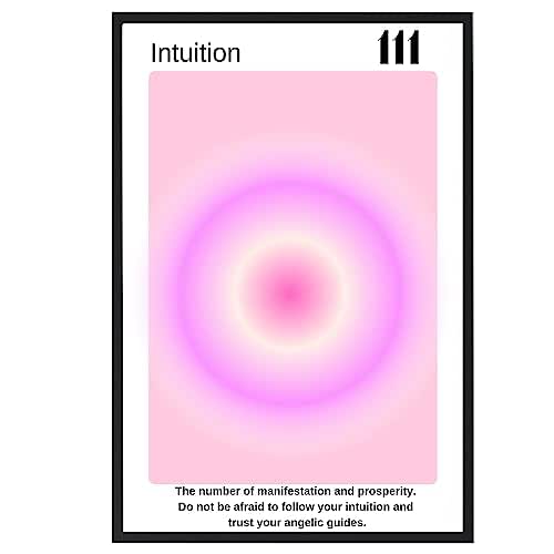 Amazon.com: Angel Number 111 Poster Print for Room Aesthetic Aura ...