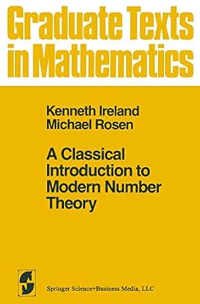 Amazon.co.jp: A classical introduction to modern number theory ...