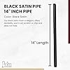 Amazon.com: PRIM PIPEWORKS Black Satin 1/2in x 14in, High Grade Carbon ...