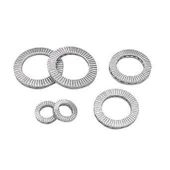 304 Stainless Steel Dual-Stacked Self-Locking Washers M3 M4 M5 M6 M8 M10 M12 M36 (M3,20): Amazon ...