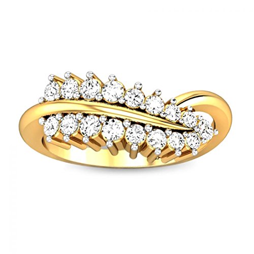 Buy Candere By Kalyan Jewellers 18KT Yellow Gold and Diamond Ring for ...