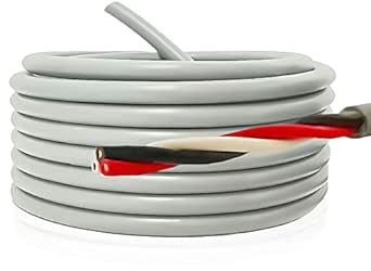 Amazon.co.jp: VCTFケーブル 1.25sq×3芯 灰色 100m 300Vケーブル ビニルキャブタイヤ丸形コード バッテリー常時電源 VCTF電線 1.25㎟ 3C VCTF ...