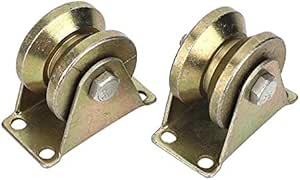 Amazon.co.jp: ZAANHA 2pcs V Type Sliding Gate Roller V Groove Track ...