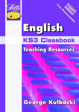 KS3 English Classwork Framework Edition Teaching (Key Stage 3 ...