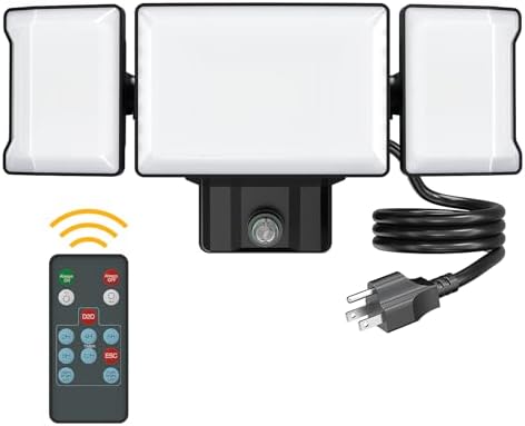 Onforu Plug in Outdoor Light,Dusk to Dawn Outdoor Lighting,60W LED ...